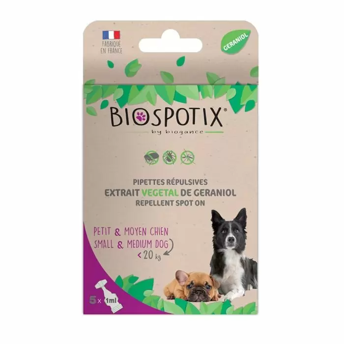 Biospotix Spot On Natural Flea Repellant for small to medium Dogs ...