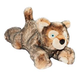 Fluff Tuff Lobo Wolf Pup Extra Large Push Dog Toy