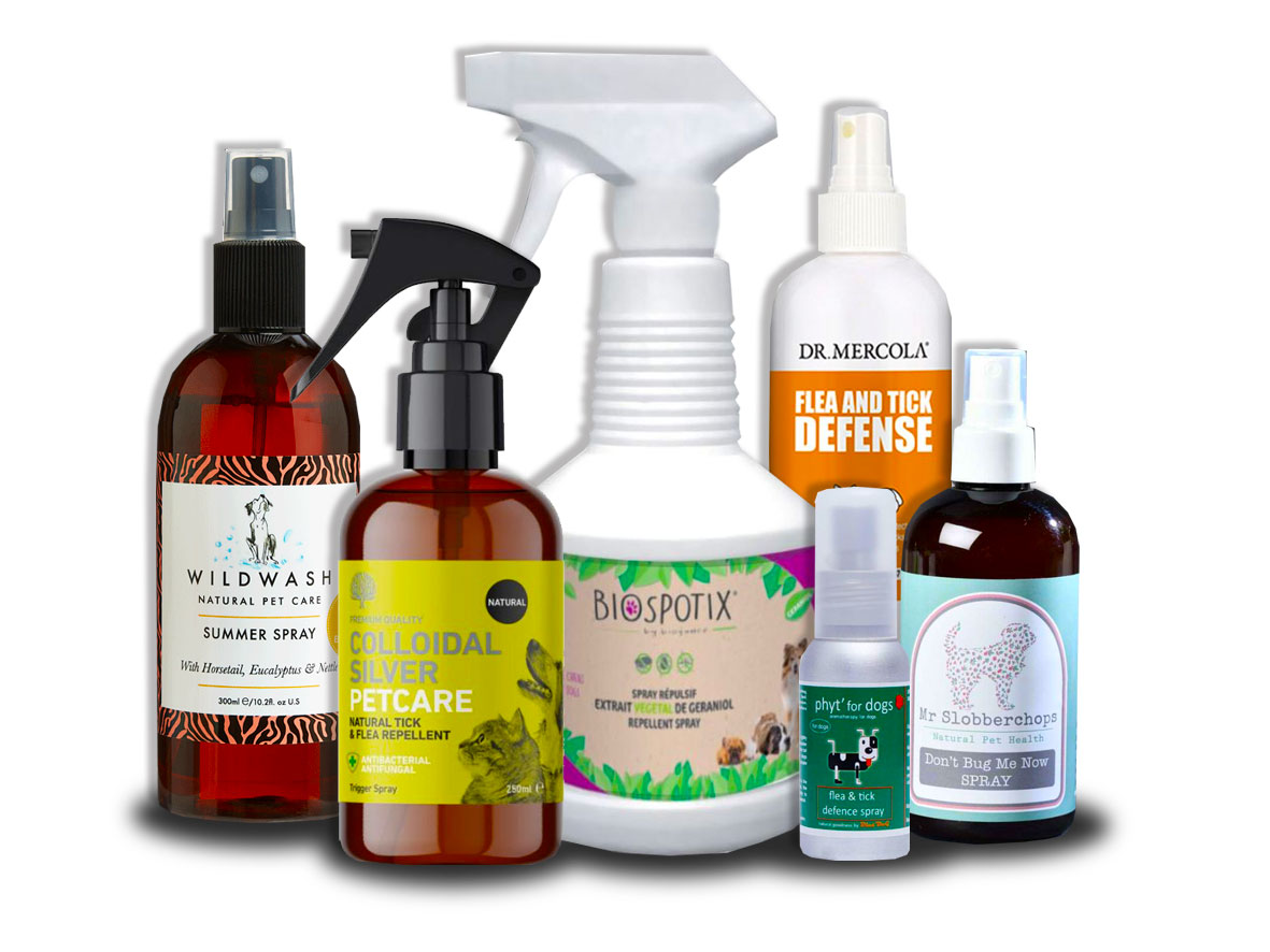 All-natural flea and tick repellents for cats and dogs at Healthful Pets